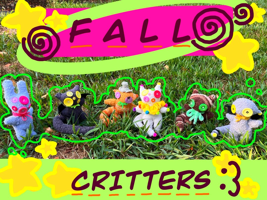SILLY CRITTER PLUSHIES - Etsy