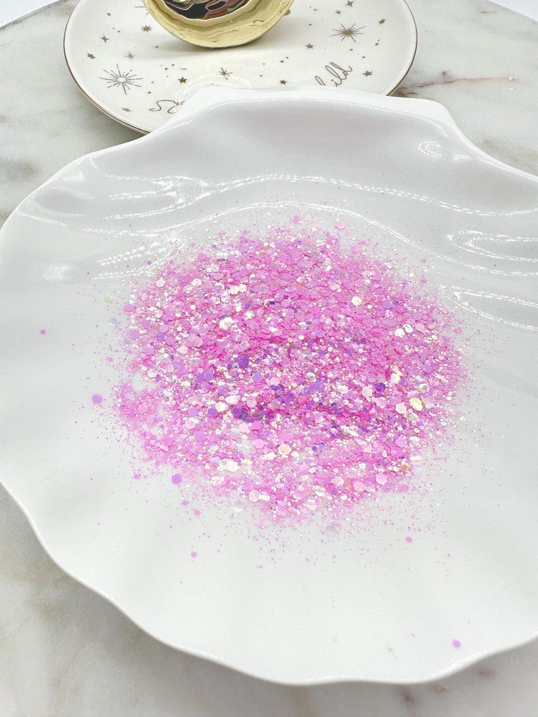 Cotton Candy Pink Glitter Mix: Chunky Iridescent Sparkle - Etsy