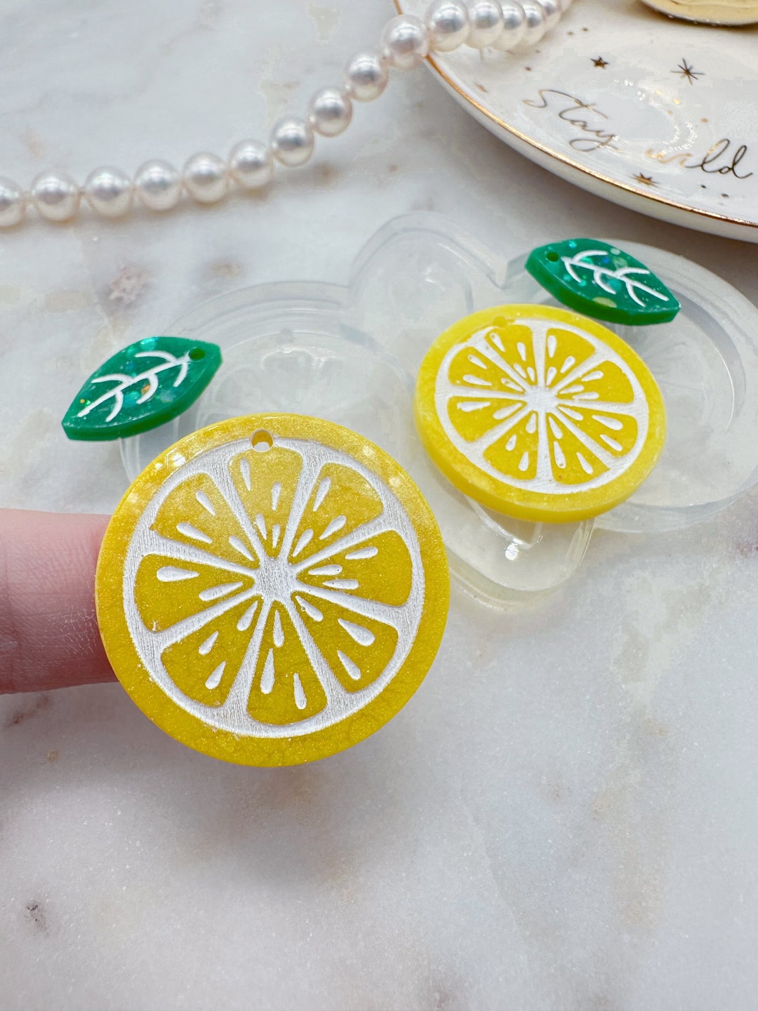 Citrus Lemon Orange Grapefruit Slice Dangle Earring Mold - Etsy