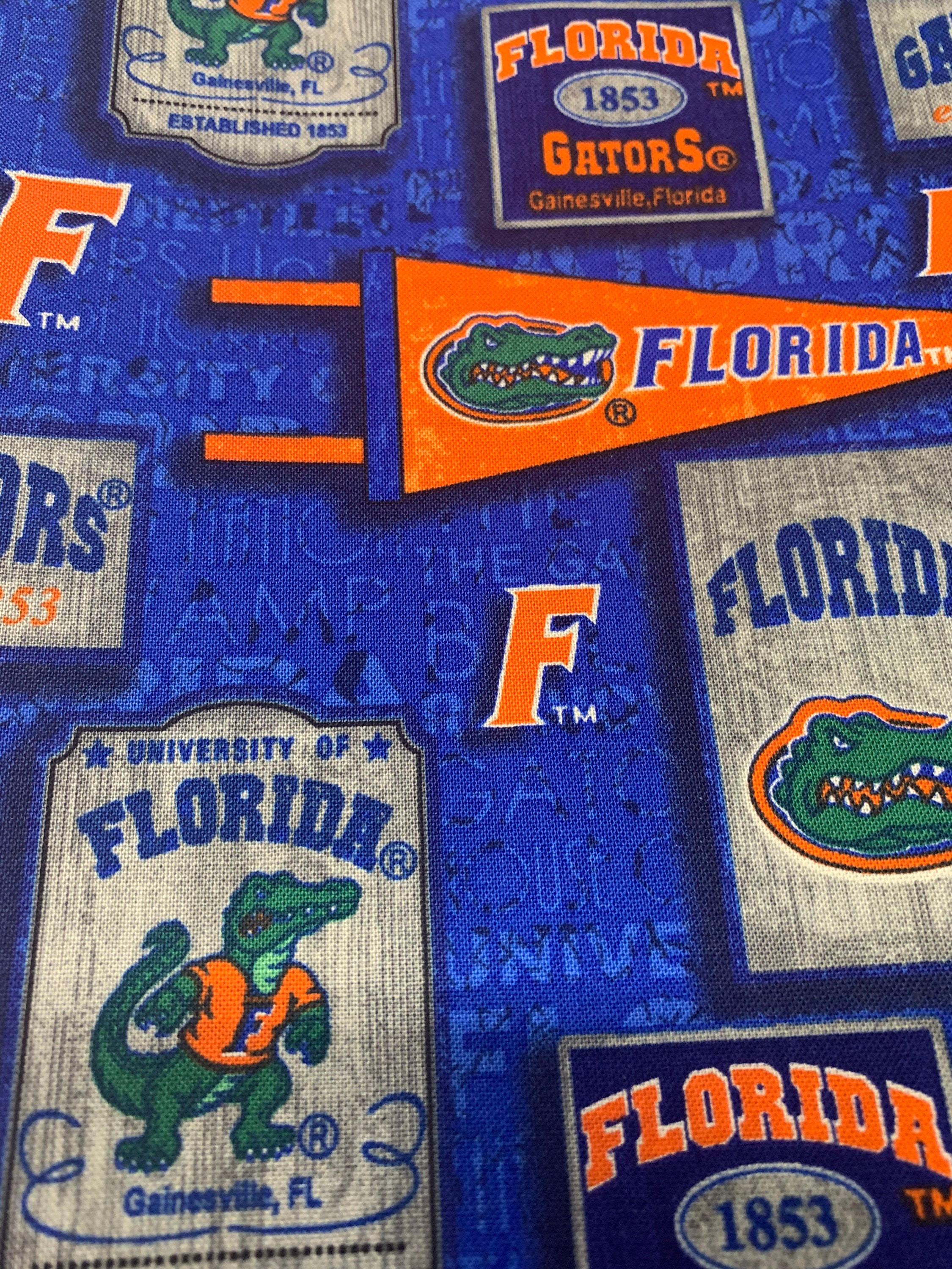 Florida Gators University Cotton Fabric SOLD By HALF YARD | Etsy