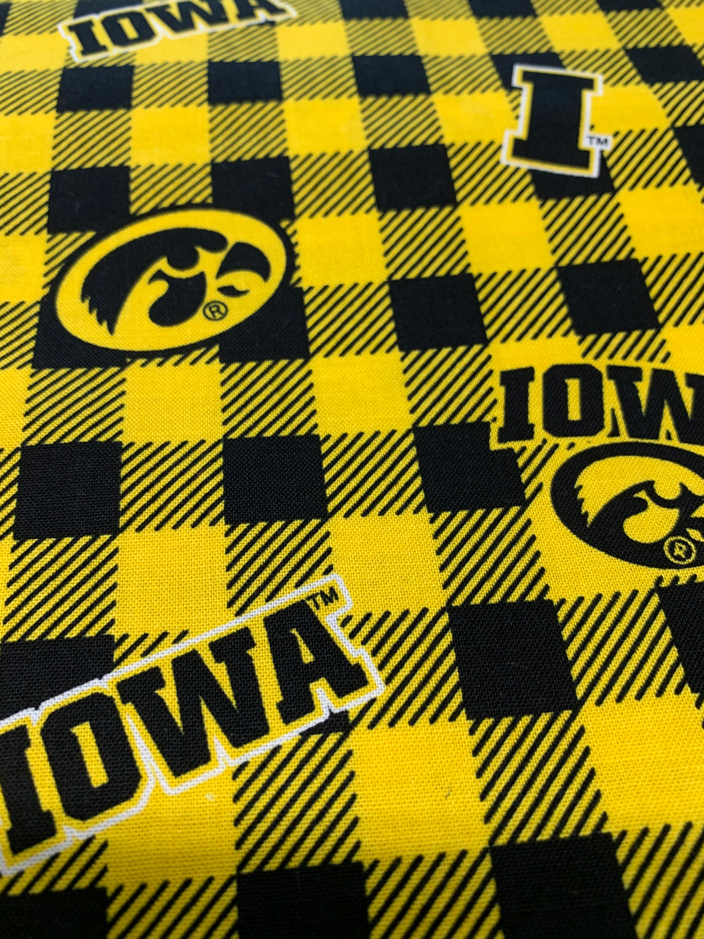 Iowa University Hawkeyes Cotton Fabric SOLD by HALF YARD - Etsy