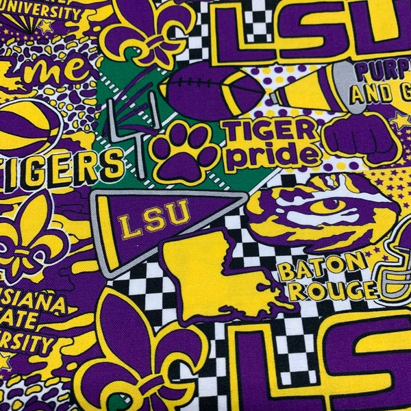 Lsu Fabric - Etsy