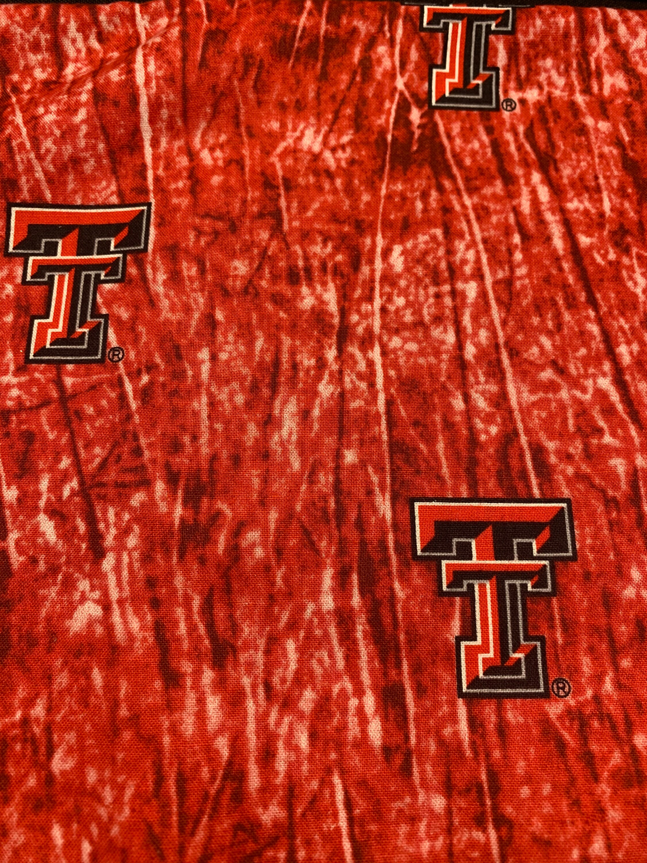 TTU Texas Tech University Red Raiders Cotton Fabric Sold by the HALF ...
