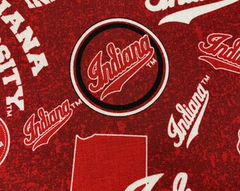 Indiana Hoosiers Fabric - Etsy