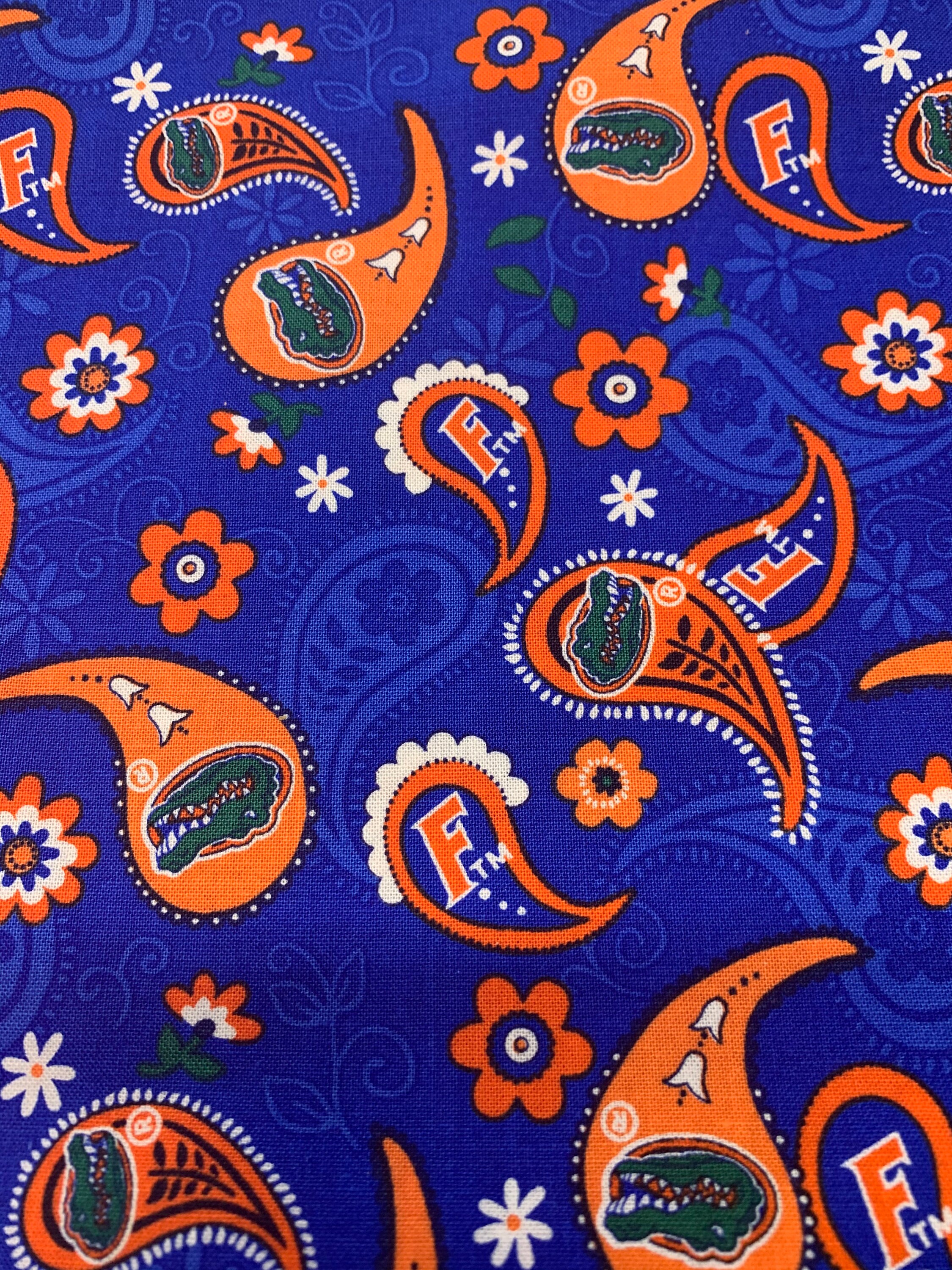 Florida Gators University Cotton Fabric SOLD by HALF YARD - Etsy