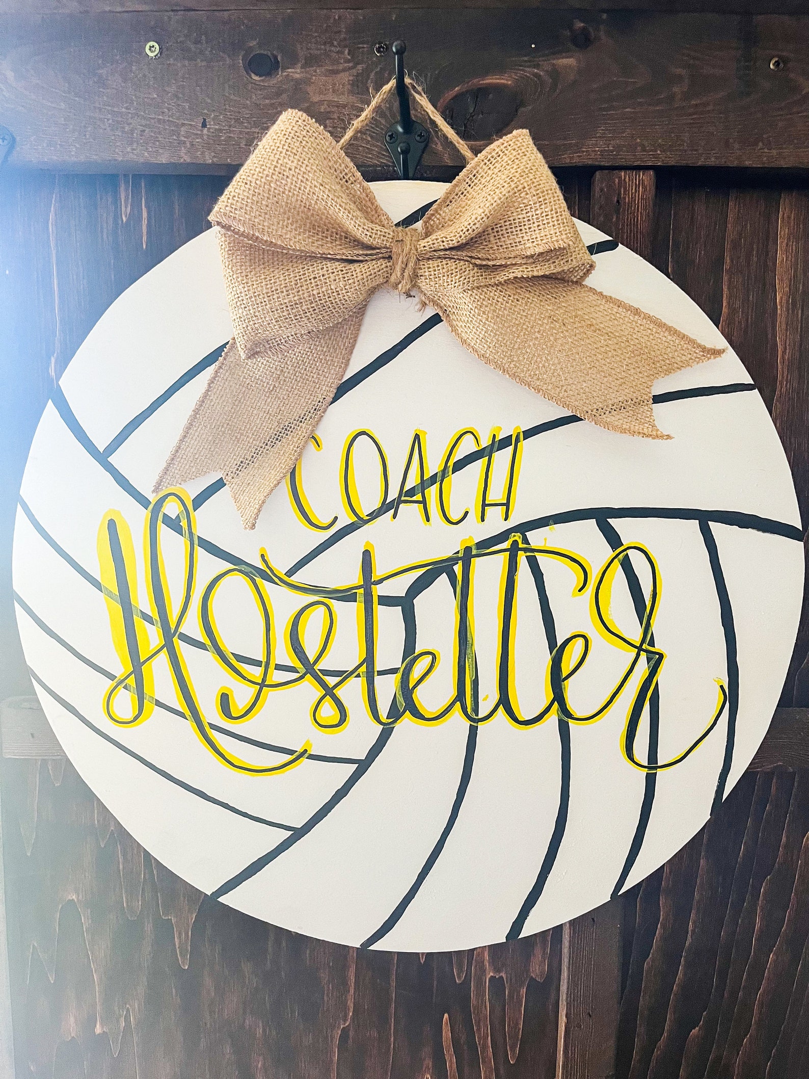 Volleyball Door Hanger - Etsy