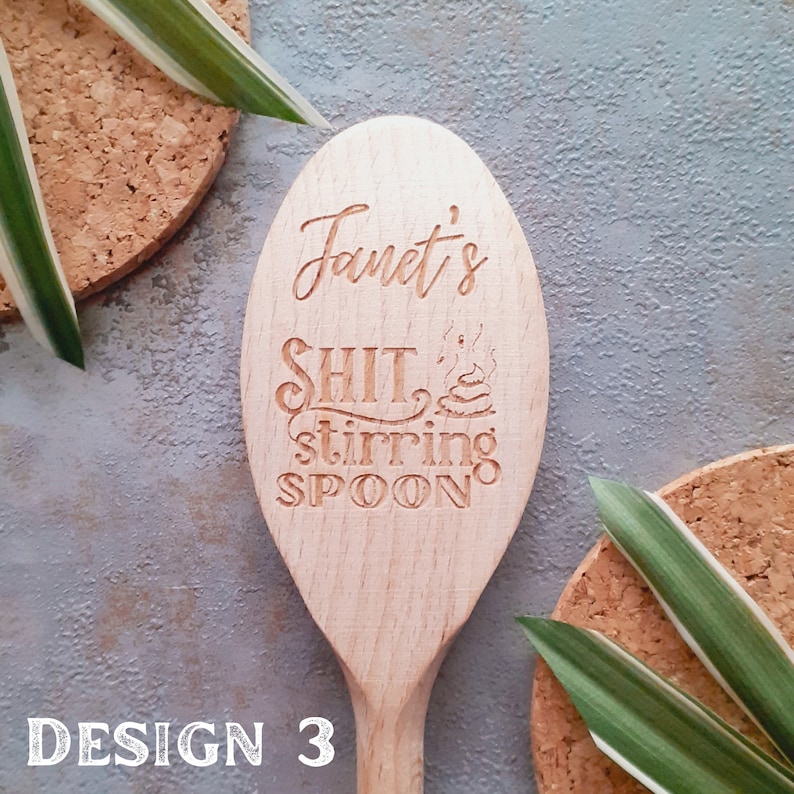 Shit Stirrer Engraved Funny Personalised Spoon, Joke, Rude World's ...