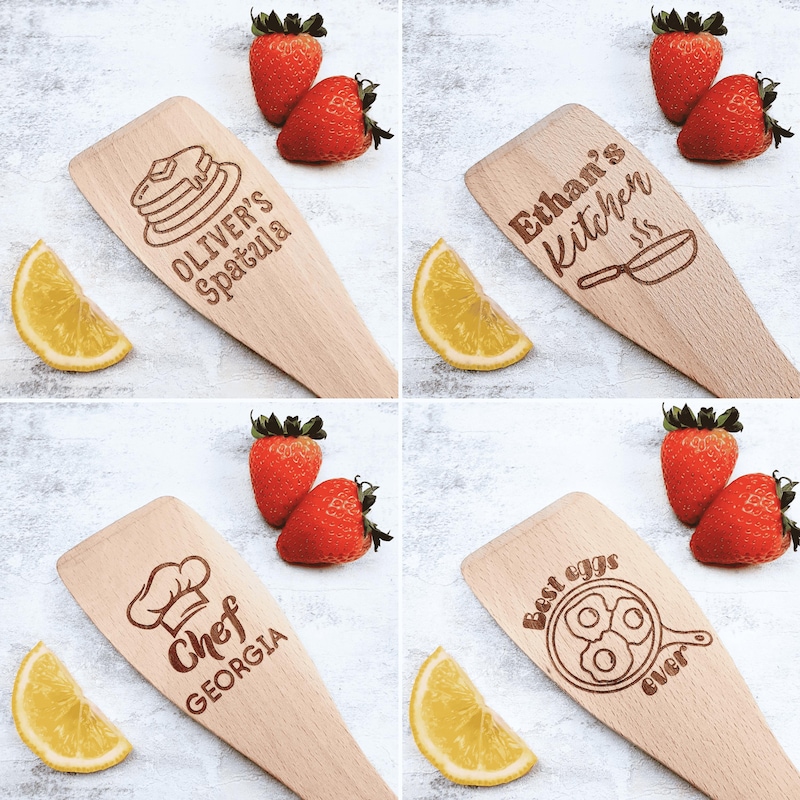 Wooden Spatula Engrave - Etsy UK