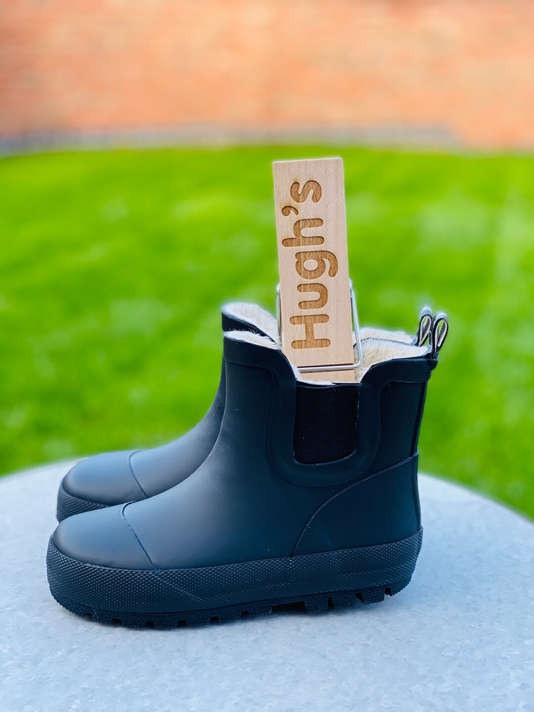 Personalised Children's Wellies Pegs / Welly Pegs / Garden Boot Peg ...