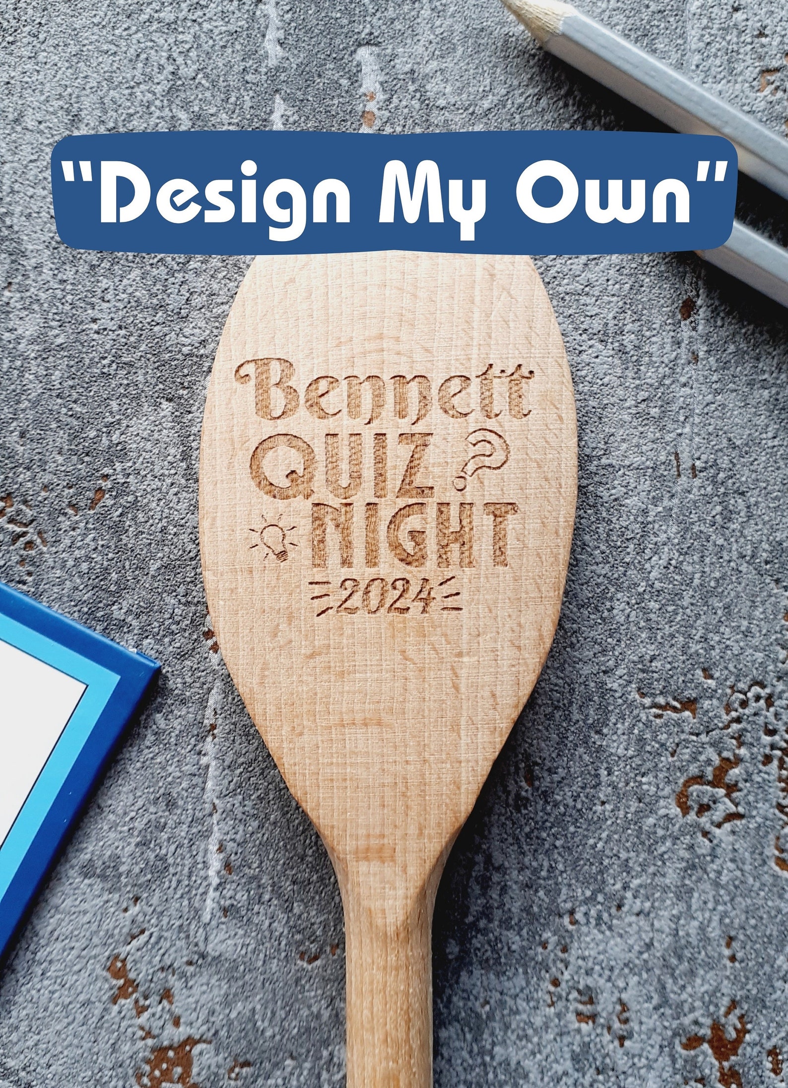 Personalised Quiz Night Wooden Spoon: Trivia Award, Winner/loser - Etsy UK