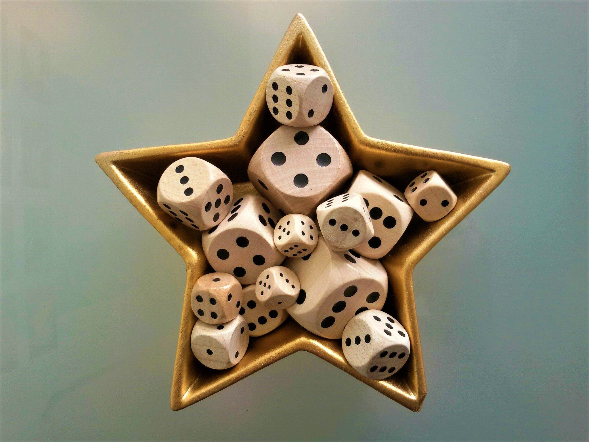 Natural Hand Crafted Solid Wooden Dice Various Sizes 30mm - Etsy UK