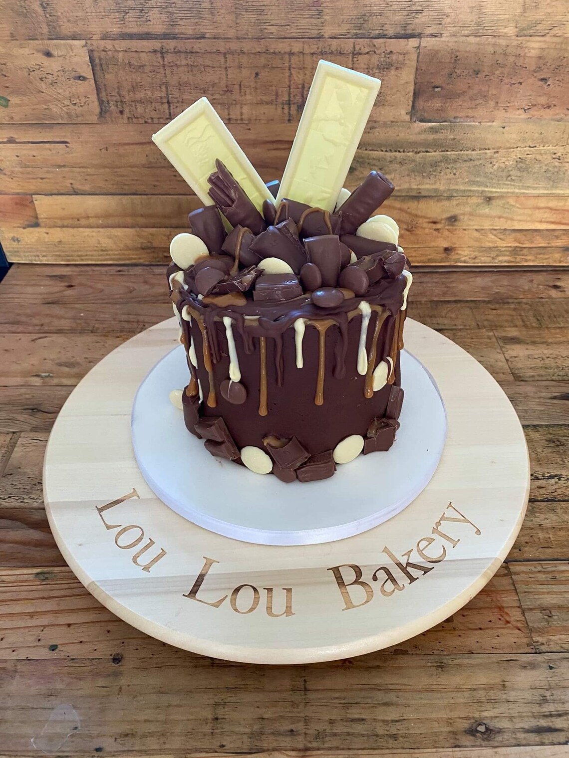 Personalised Engraved Lazy Susan Cake Stand / Turntable 39cm - Etsy