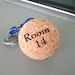 Personalised Cork Ball Keyring: Floating Keychain for Water Sports ...