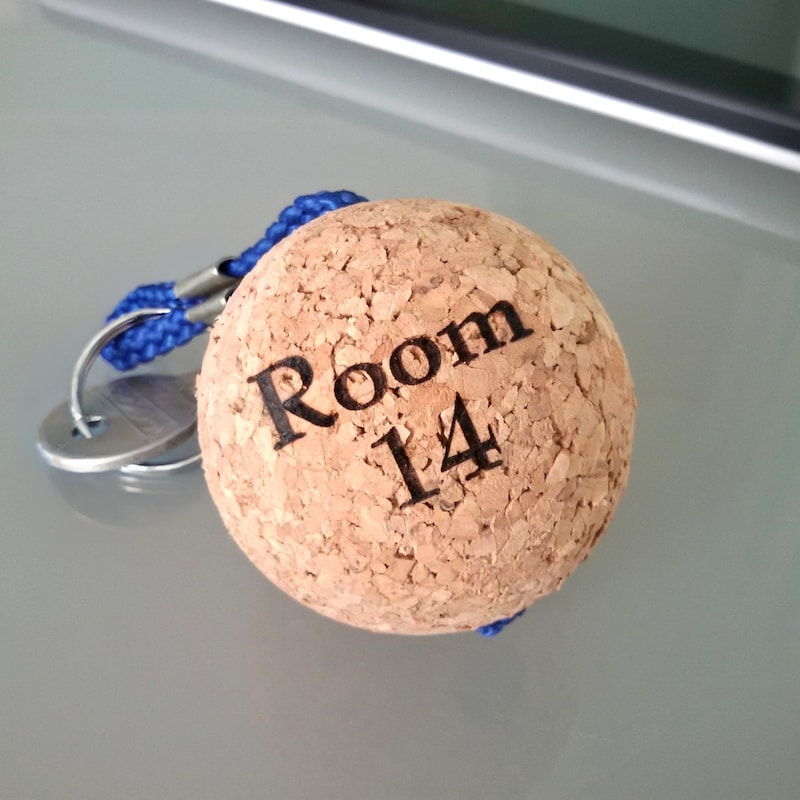 Floating Cork Keychain - Etsy