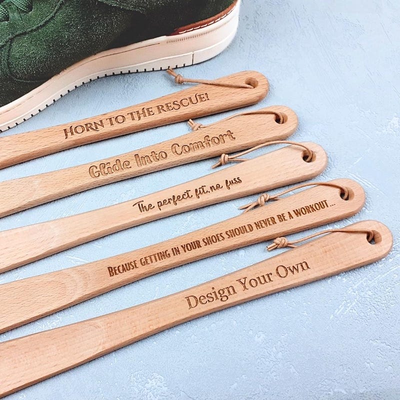 Personalised Shoe Horn Long - Etsy UK