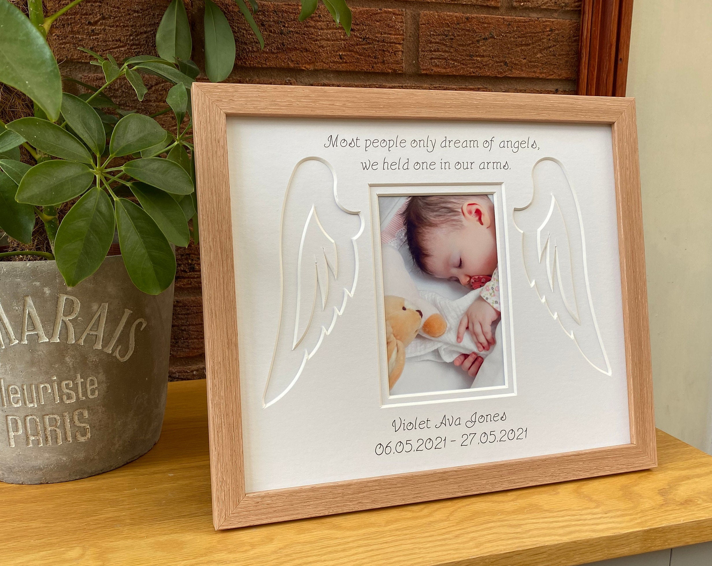 Infant Memorial Photo Frame Baby Loss Remembrance Angel - Etsy UK