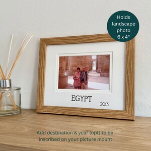 Personalised Travel Memory Photo Frame, Holiday Landscape Frame Picture ...