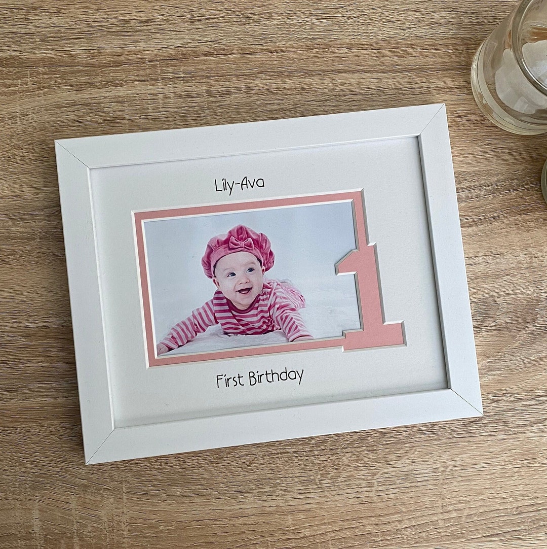 Personalised First Milestone Photo Frame, for Toddler Baby Infant, Age ...