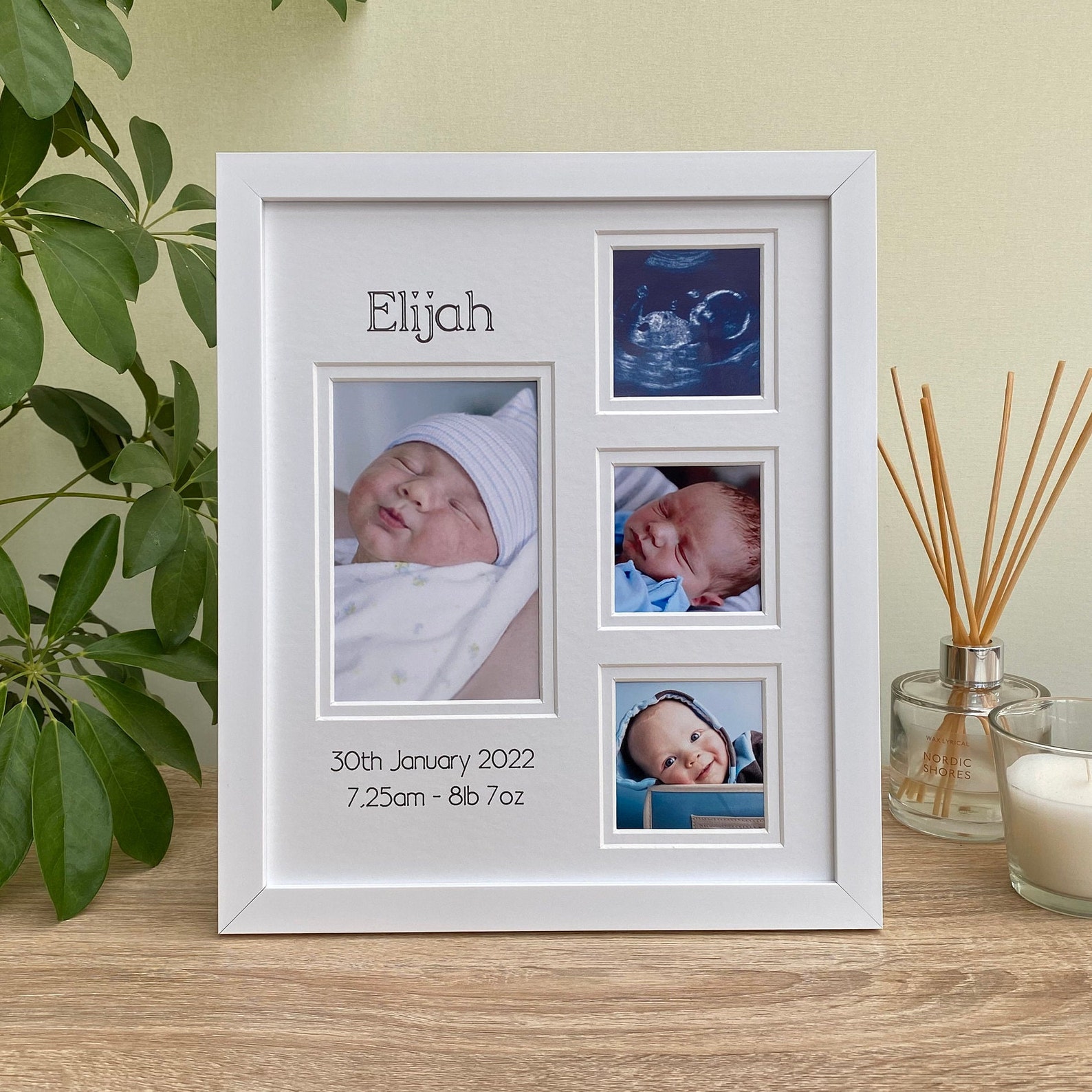 Personalised Multipicture Collage Photo Frame Girl Boy - Etsy UK