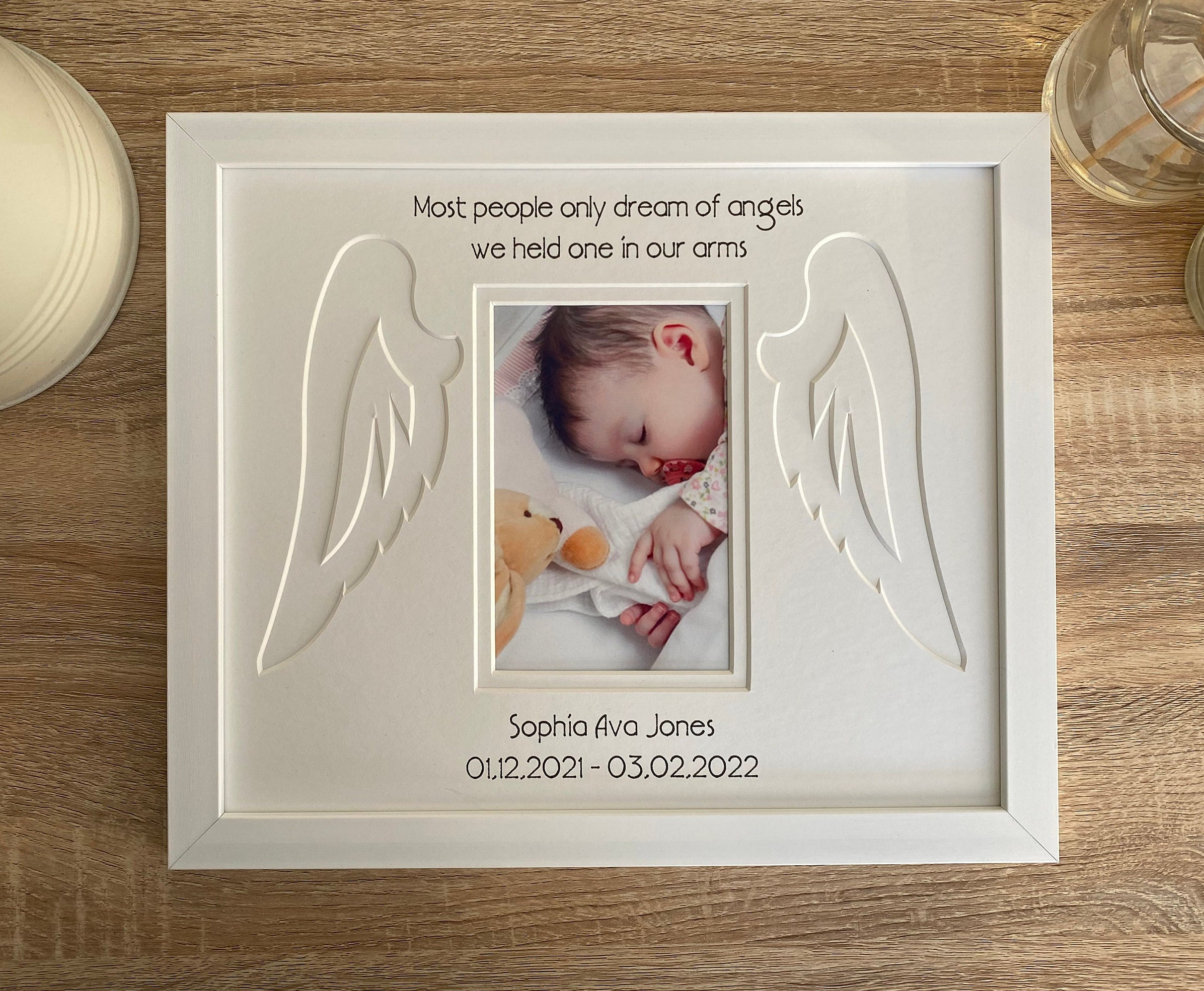 Infant Memorial Photo Frame Baby Loss Remembrance Angel - Etsy UK
