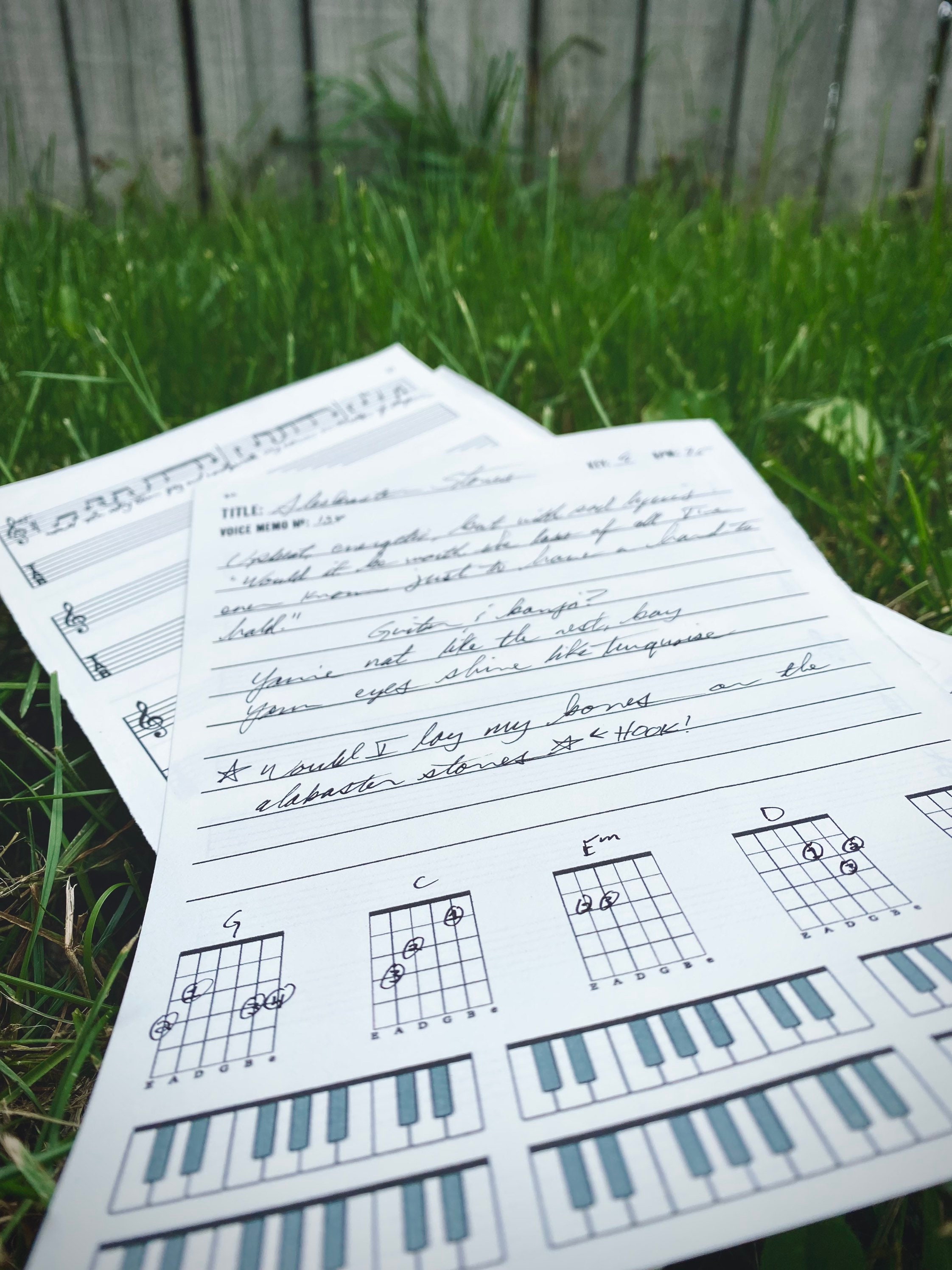 Songwriting Journal Printable Pages - Etsy
