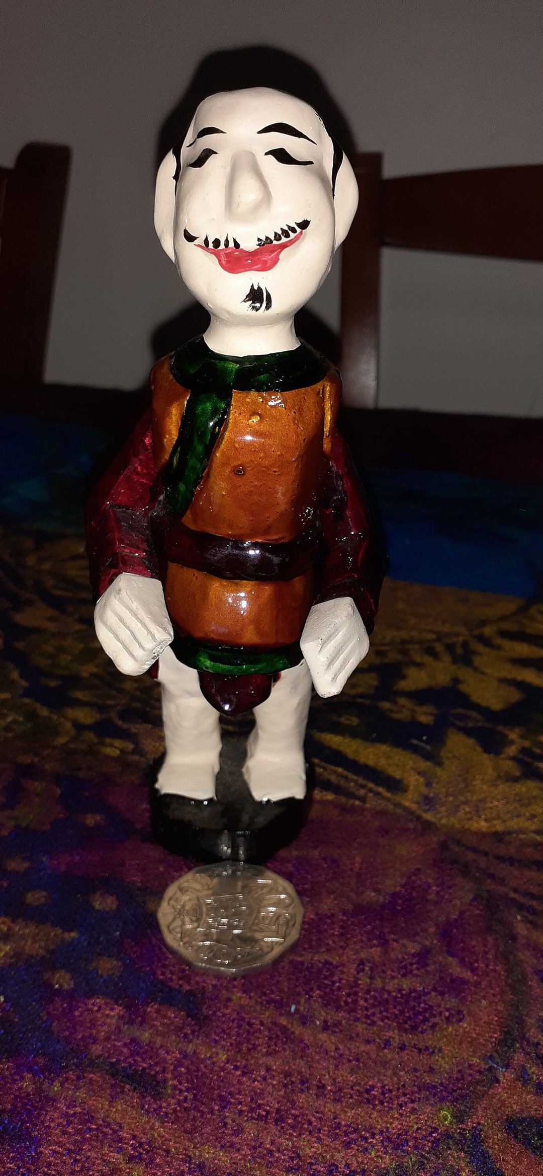 Hand Carved Wooden Marionette Style Doll. Water Puppet - Etsy