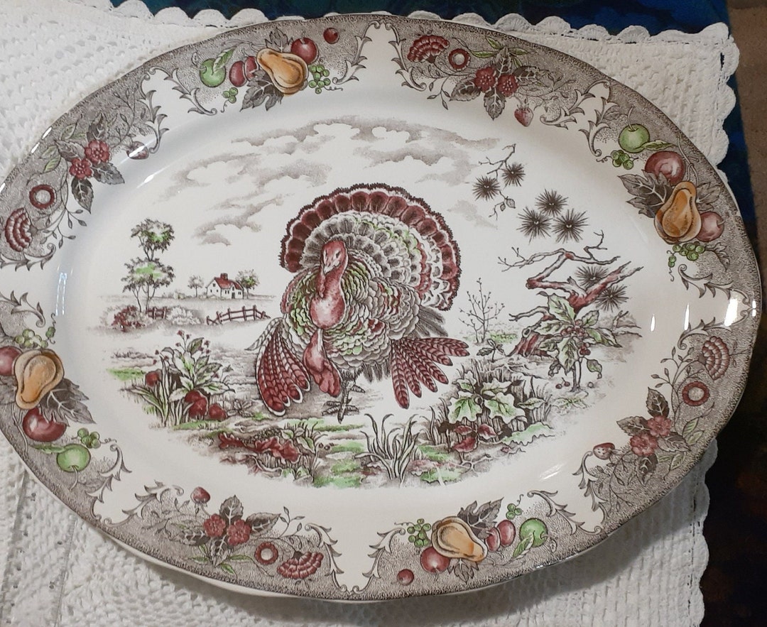 Gorgeous Large Turkey Platter - Etsy