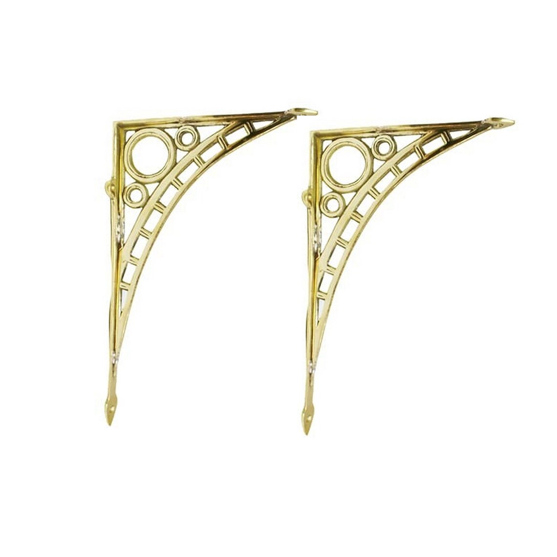 Heavy Duty Brackets French Art Deco Shelf Bracket Brass - Etsy