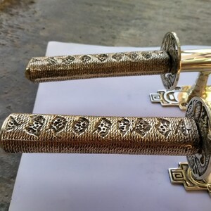 SAMURAI Entry Door Handle Pull, KATANA Long Door Handle Pull, Antique ...