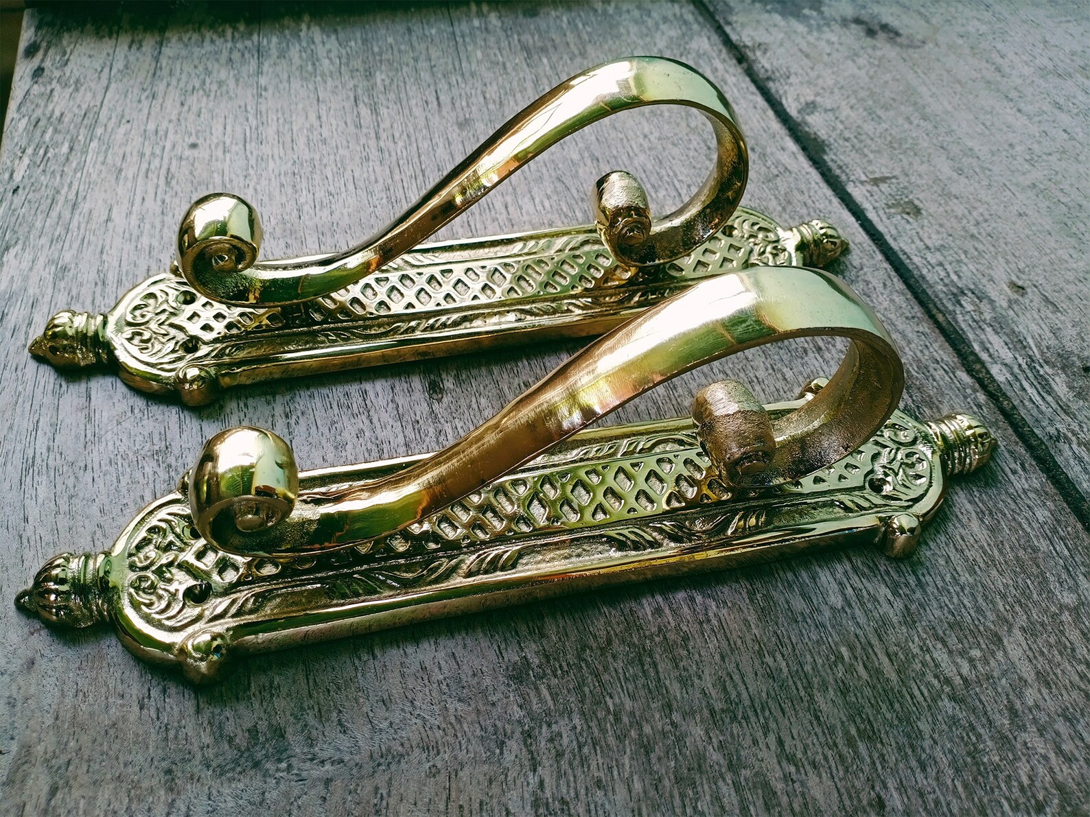 Classic Door Handle Pair Antique French Door Pull Front Door - Etsy