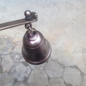 Antique Brass Bell Hanger, Brass Bell Wall, Solid Brass Doorbell ...