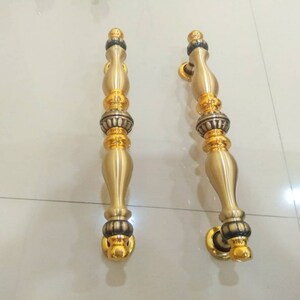 Vintage Entry Door Handle BIMO GOLD Model, Brass Door Handle, Antique ...