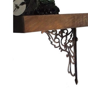 Shelf Bracket Brass DOVE, Wall Shelf Bracket Copper, Decorative Shelf ...