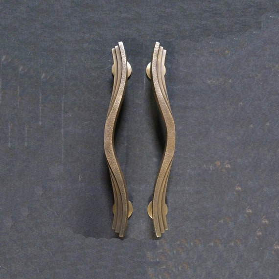 Long Door Handle Pull Brass Pull and Handles Door Handle | Etsy