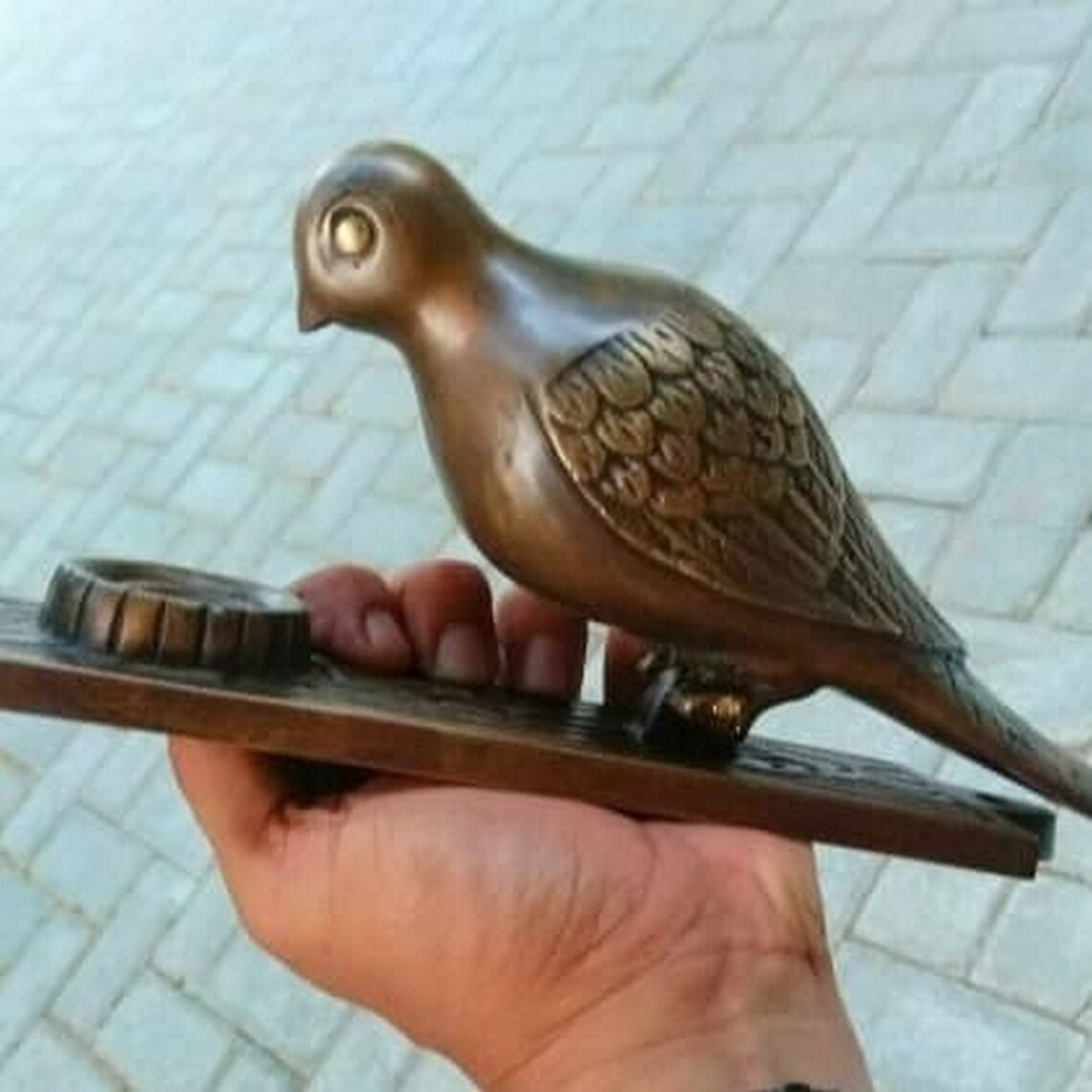 PIGEON Door Knocker, Antique DOVE Brass Door Knocker, Bird Front Door ...