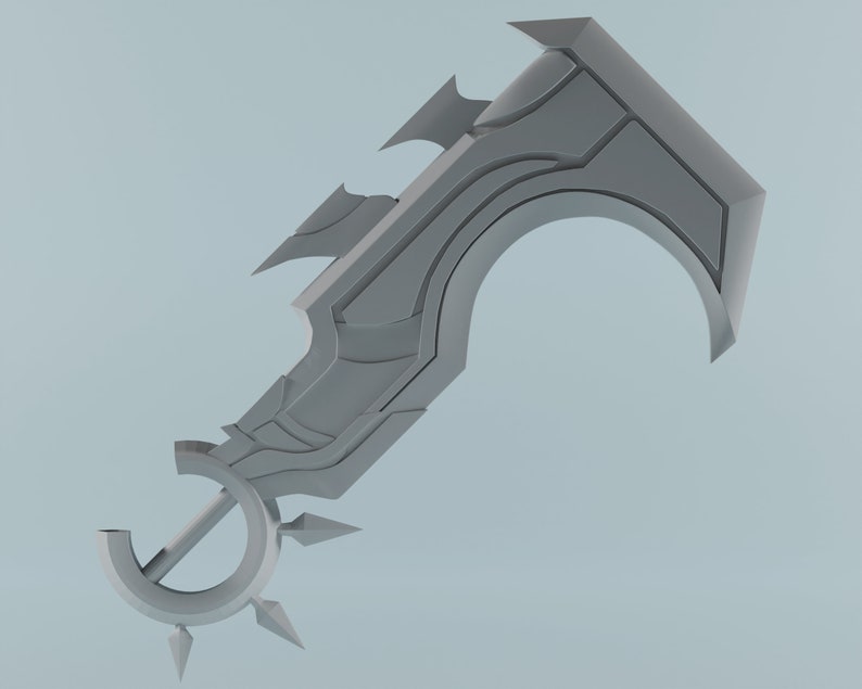 League of Legends Ruined Draven Axe Life Size 3D Model - Etsy