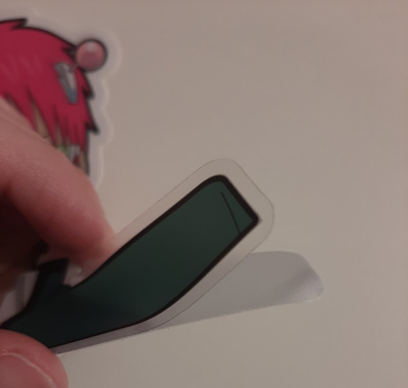 Saiki K. Sticker transparent Outline | Etsy