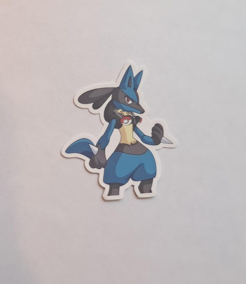 Lucario With Headphones Sticker - Etsy
