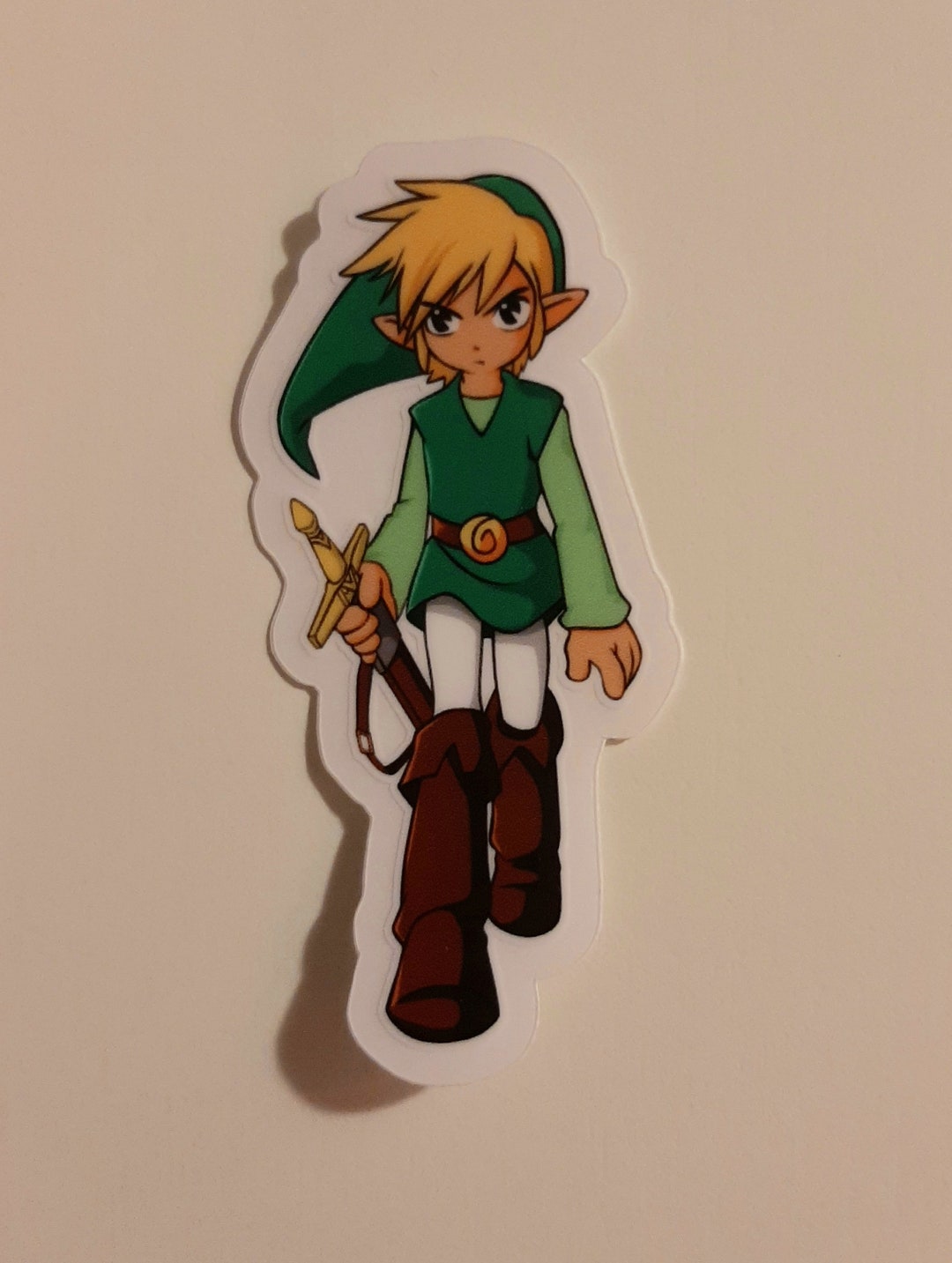 Legend of Zelda Link Sticker (transparent Outline) - Etsy