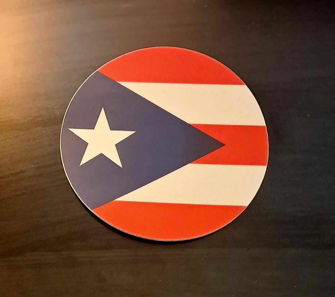 Puerto Rico Flag Sticker (waterproof) - Etsy