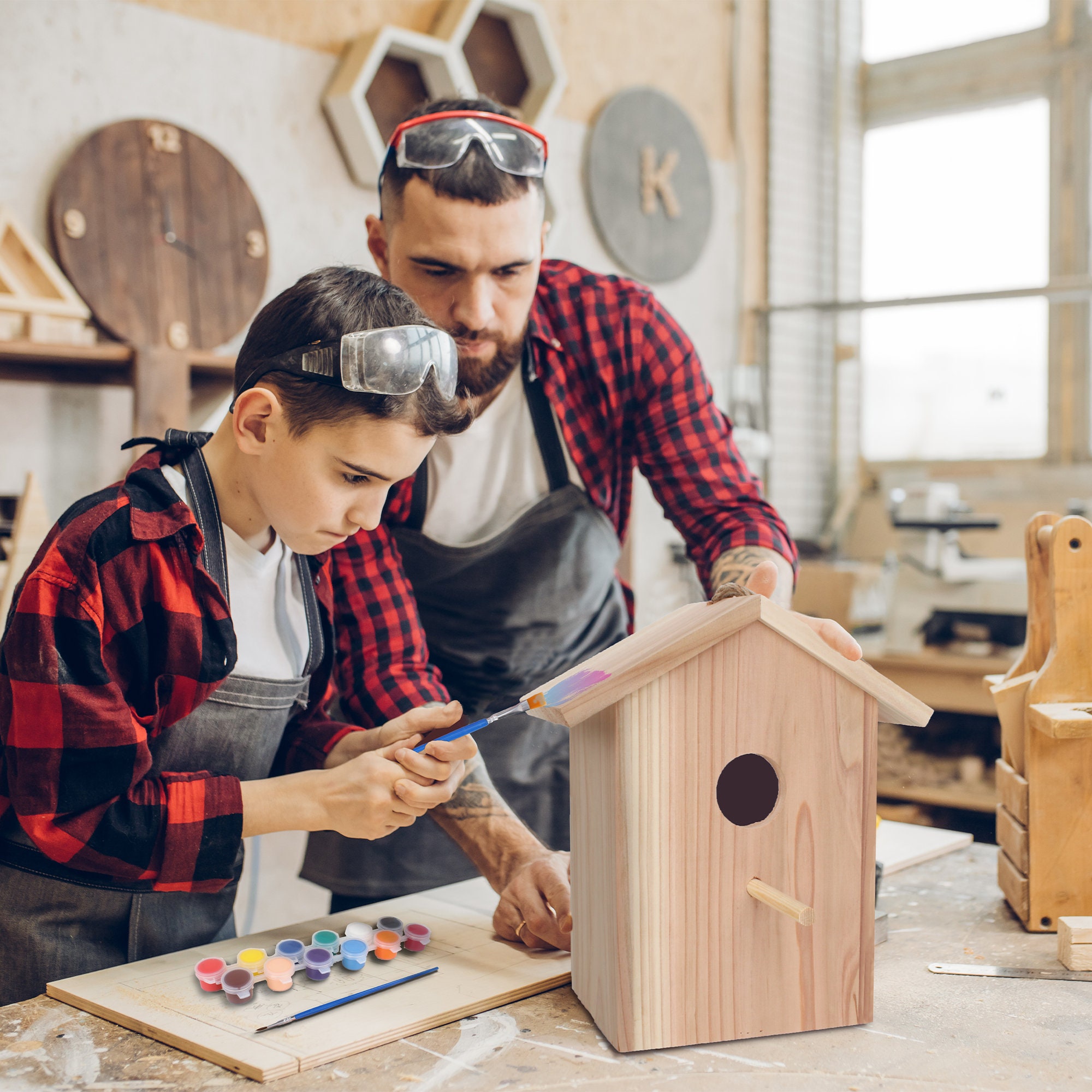 Window Bird House With Paint Kit, Window Birdhouse, Spy Birdhouse, See ...