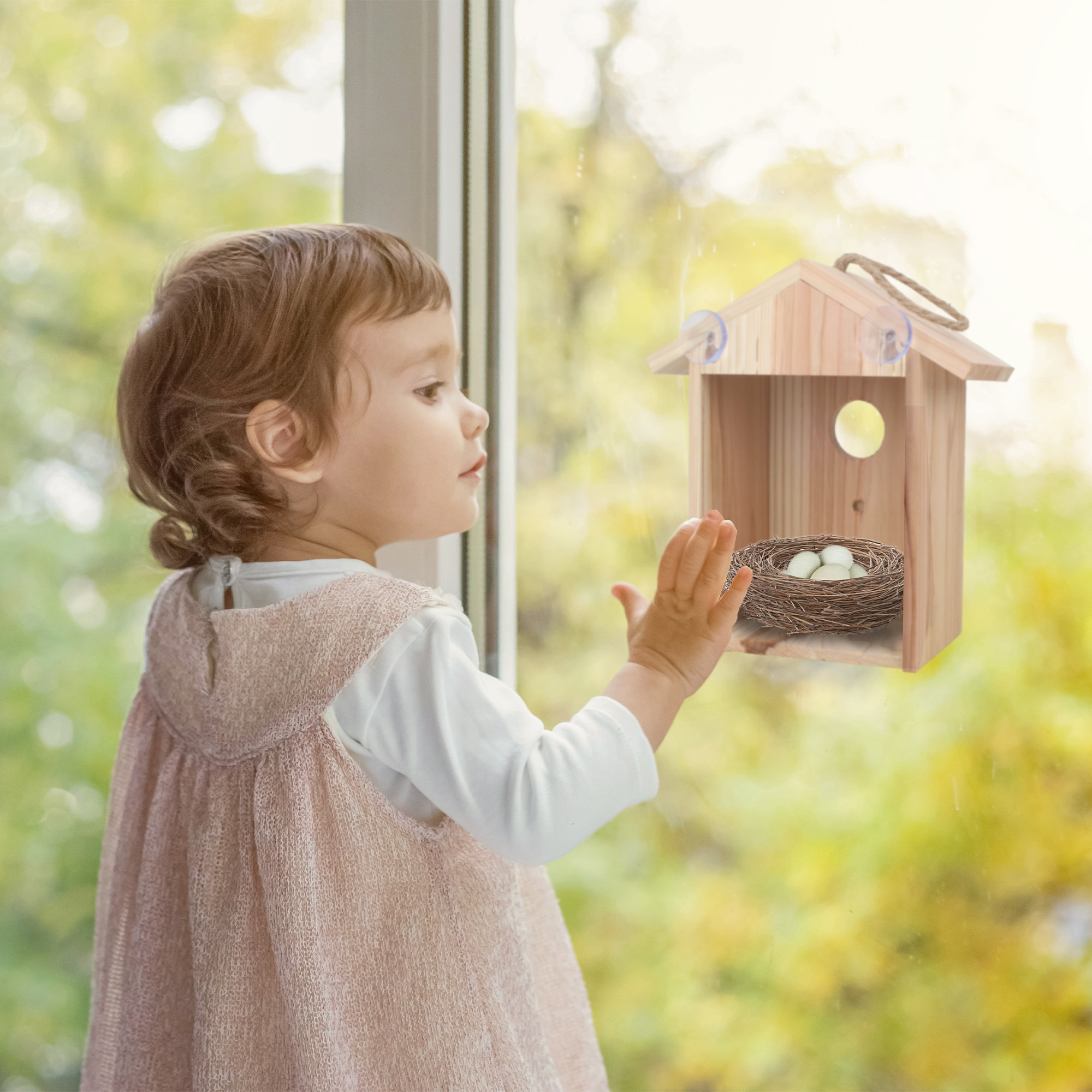 Window Bird House With Paint Kit, Window Birdhouse, Spy Birdhouse, See ...