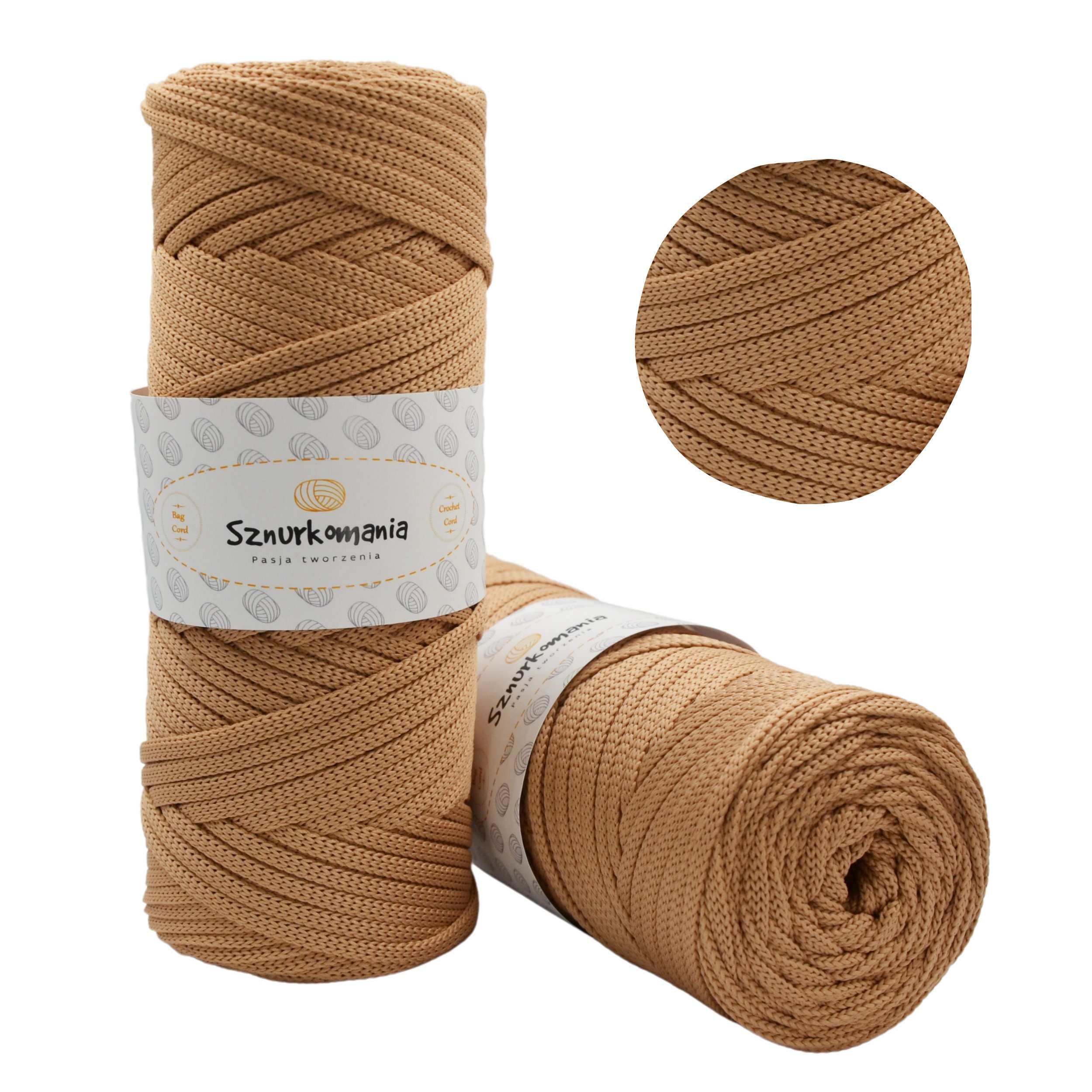 Polyester Cord 5mm 100m Polyester Yarn for Crochet Bag | Etsy