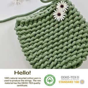 Light Grey, Braided Cotton Cord 9mm 100, Bag Crochet Cord, Cotton Cord ...