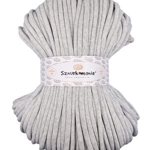 Light Grey, Braided Cotton Cord 9mm 100, Bag Crochet Cord, Cotton Cord ...