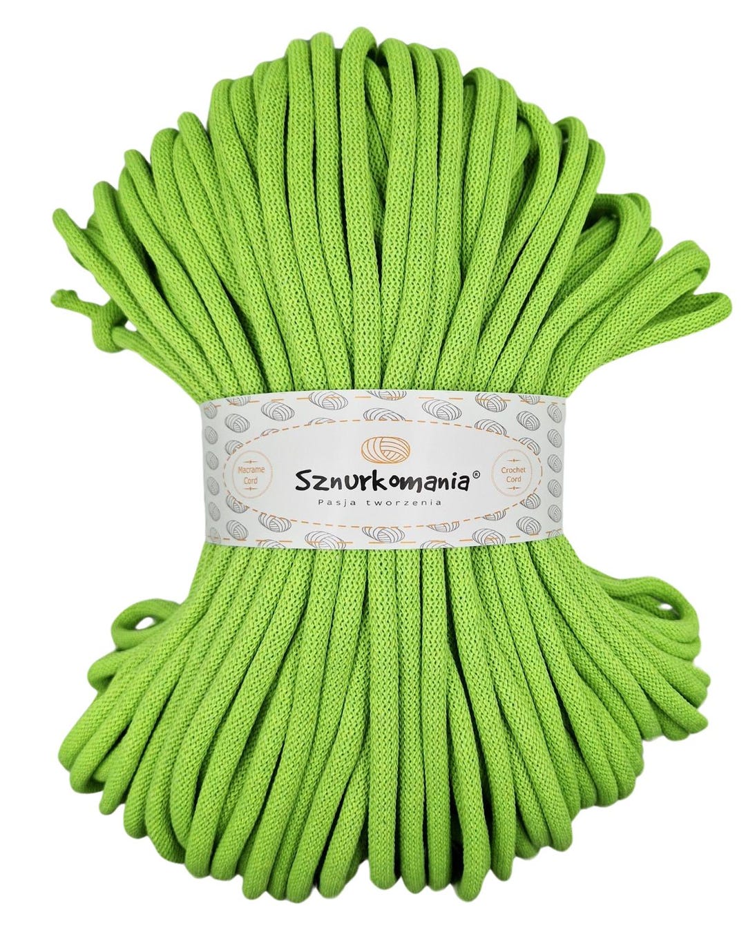 Lime, Braided Cotton Cord 9mm, 100, Bag Crochet Cord, Cotton Cord ...