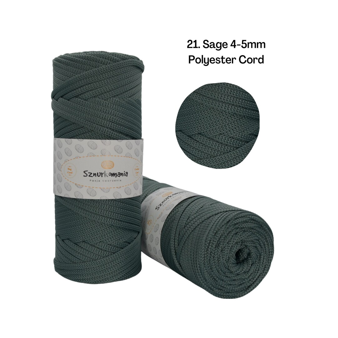 Polyester Cord 5mm 100m Polyester Yarn for Crochet Bag - Etsy