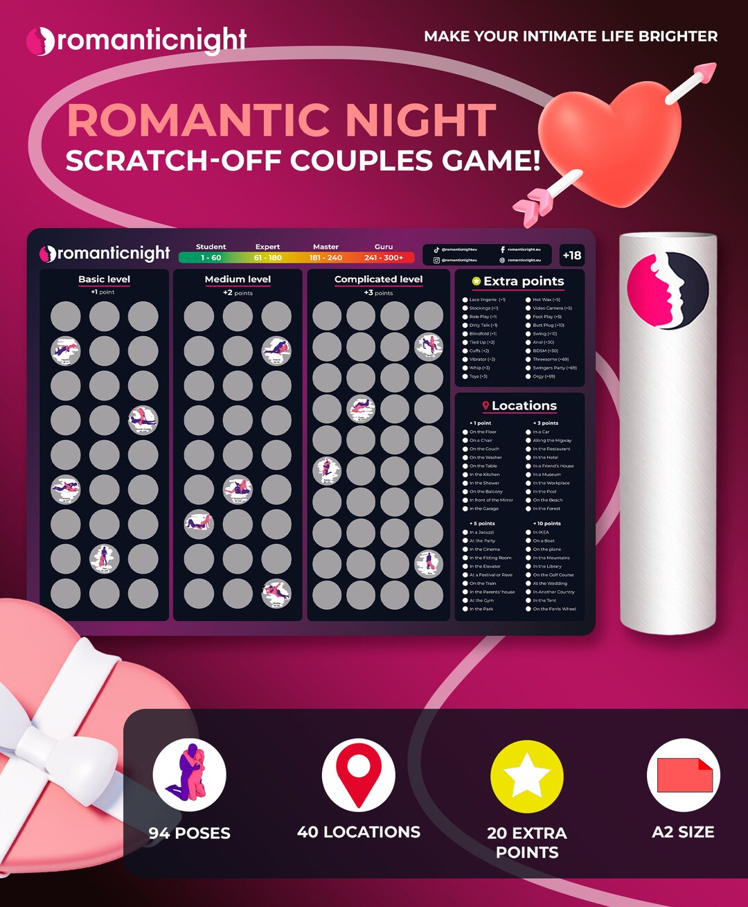 Date Night Scratch Card Cheeky Gift Surprise Funny Rude - Etsy