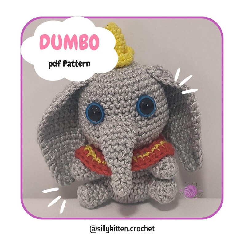 DUMBO AMIGURUMI PATTERN - Etsy