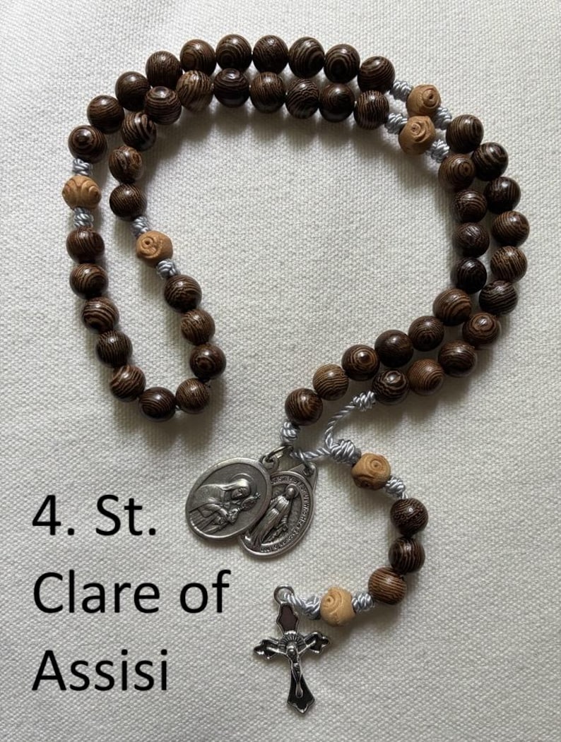 Female Patron Saints Wood Bead Rosaries | Lightweight and Durable ...